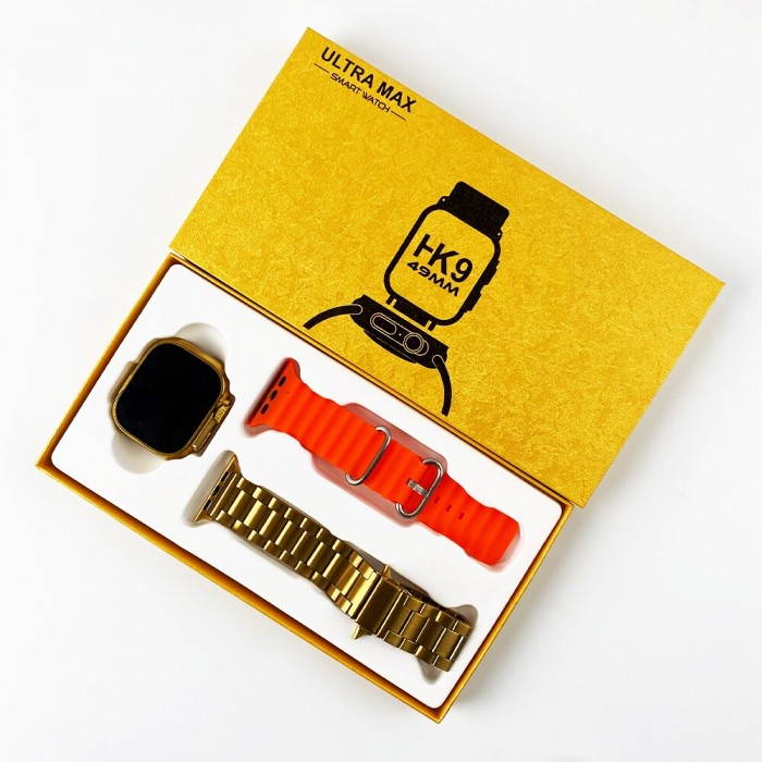 HK 9Ultra Smartwatch Golden Edition : Gadgethub.com.bd