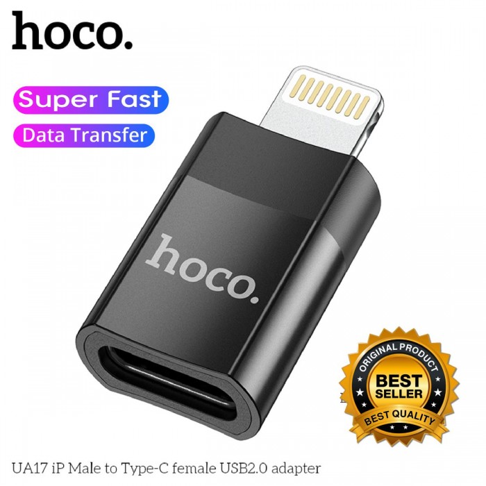 Hoco UA17 Adapter Lightning Male to Type-C Female : Gadgethub.com.bd